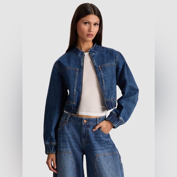 Alice + Olivia | Jackets & Coats | Alice Olivia Mateo Denim Carpenter ...